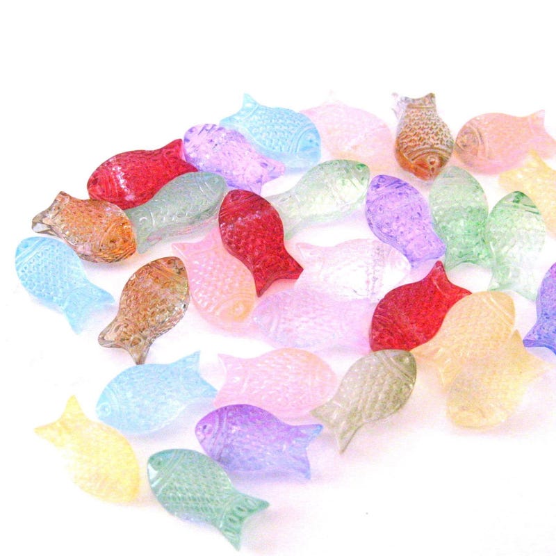 Glass Fish Beads - Etsy