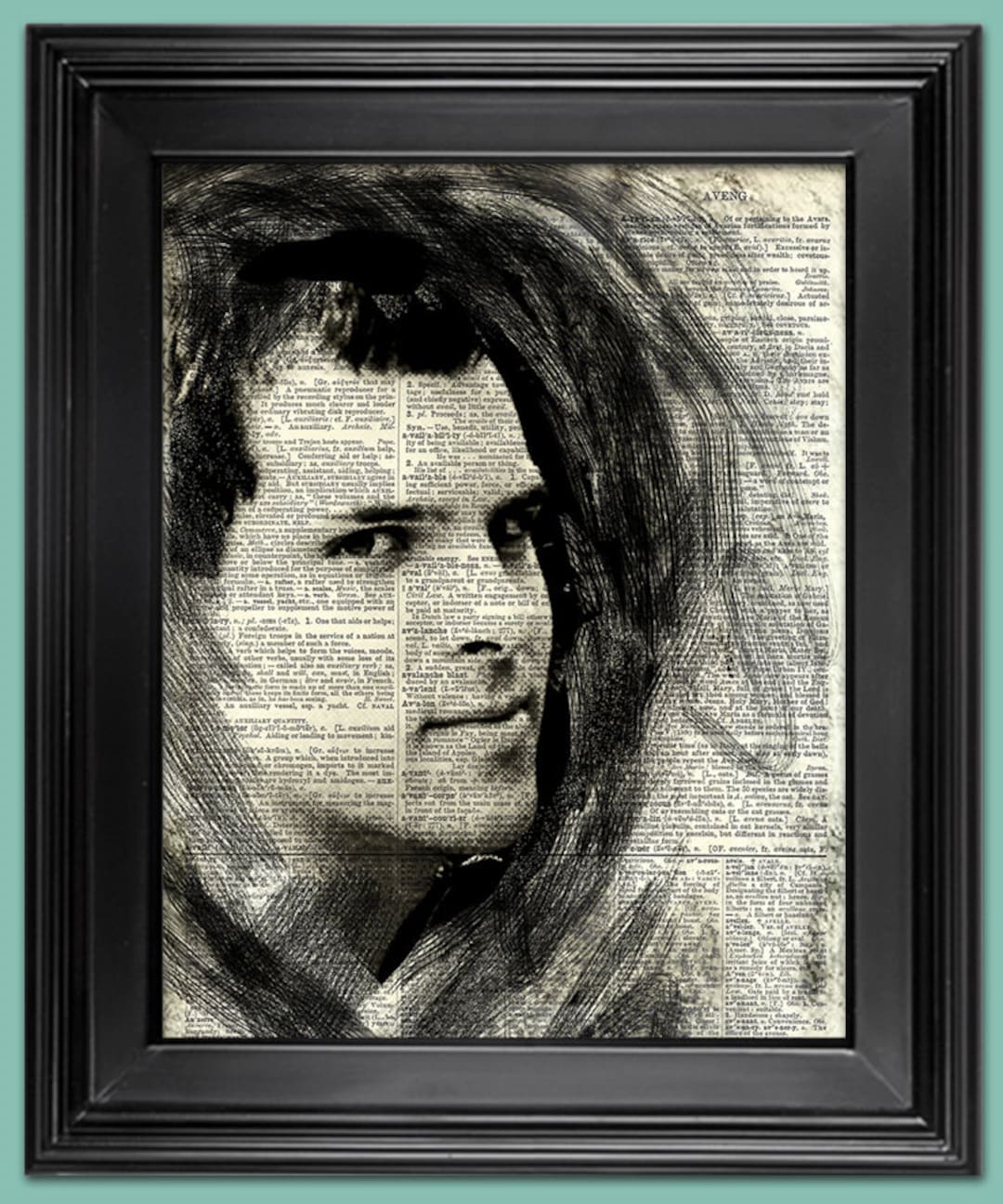 Sketchy Portrait- CUSTOM Black and White Portrait of Person From Your ...
