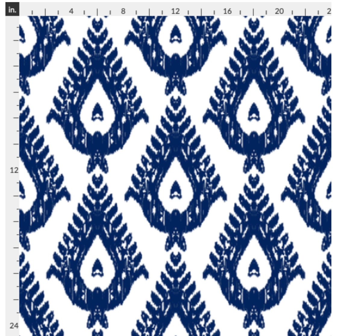 Ikat Print Blue