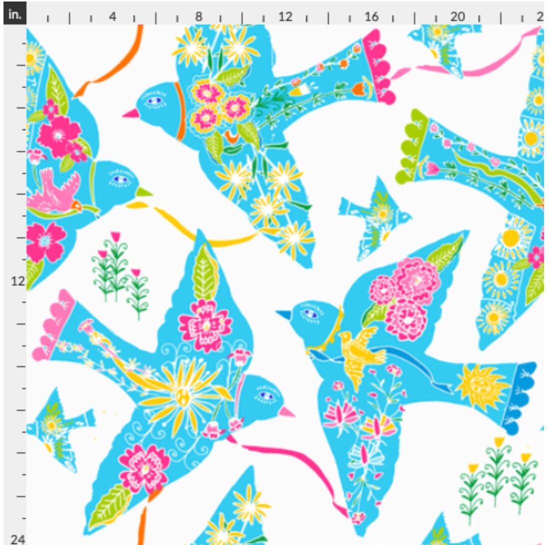 When Doves Fly Wallpaper - White Background - Large Scale - Etsy