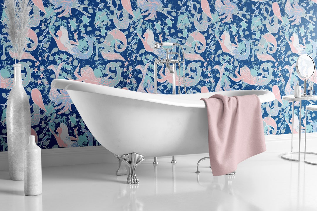 Mermaid Party Wallpaper - Etsy