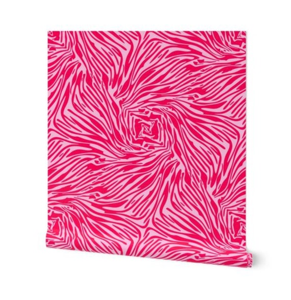 Neon Pink Zebra Wallpaper