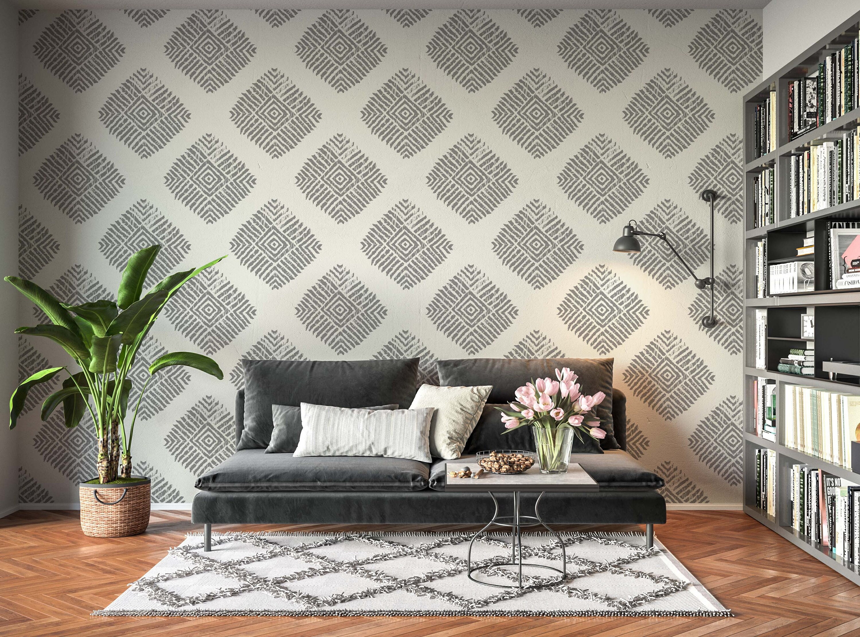 Tribal Print Pattern Wallpaper