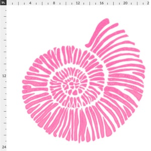 Hot Pink Nautilus Shell Wallpaper: Removable Peel and Stick Options - Etsy
