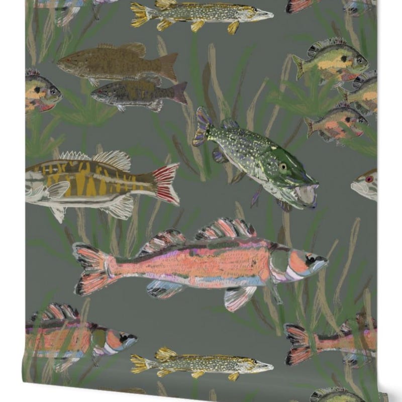Fish Wallpaper - Etsy