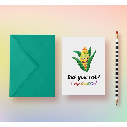 Coming Out Greeting Card OUT12CRD - Etsy