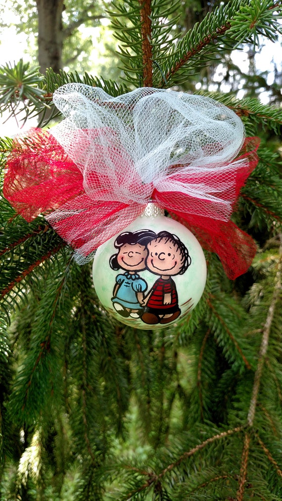 Lucy and Linus Van Pelt Ornament hand drawn hand made hand | Etsy
