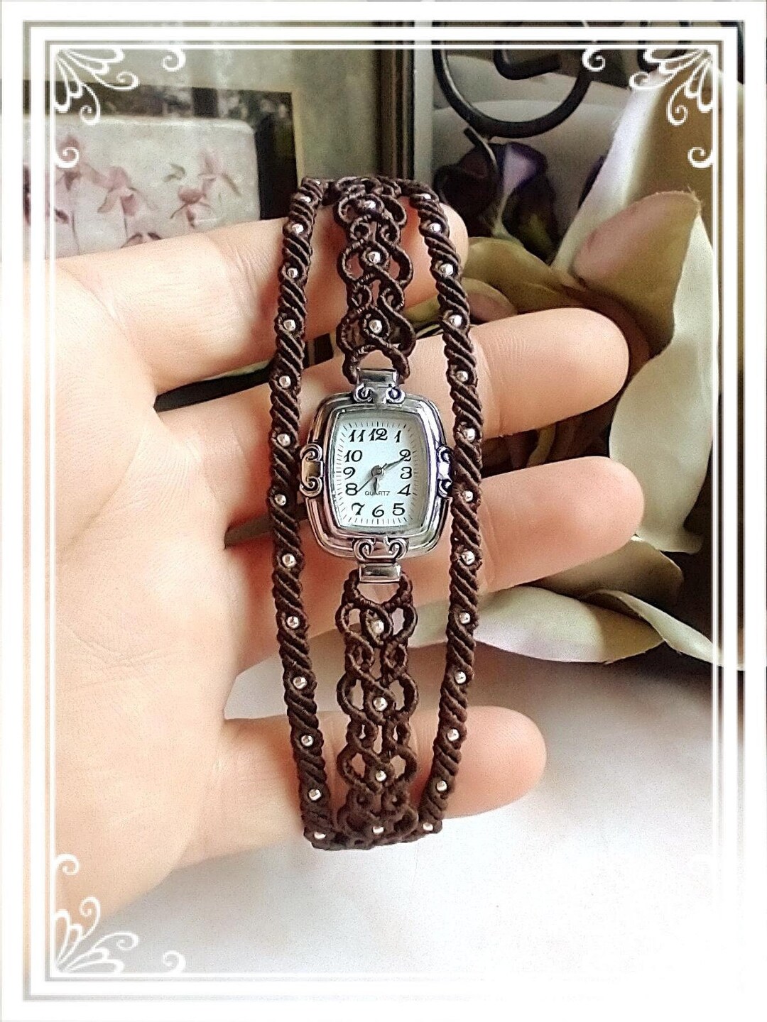 Watch Macrame Bracelet, Macrame Watch, Boho Watch, Handmade Watch ...