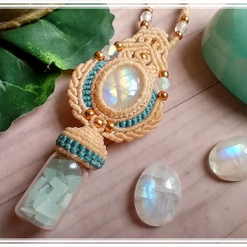 Macrame Necklace - Etsy