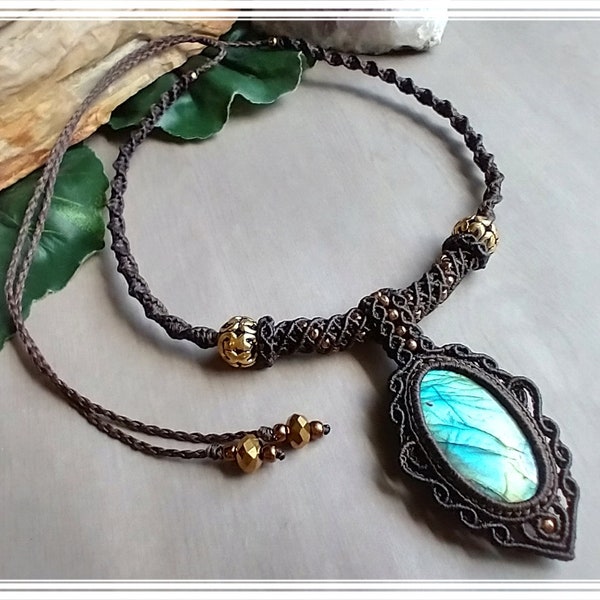 Macrame Stone - Etsy