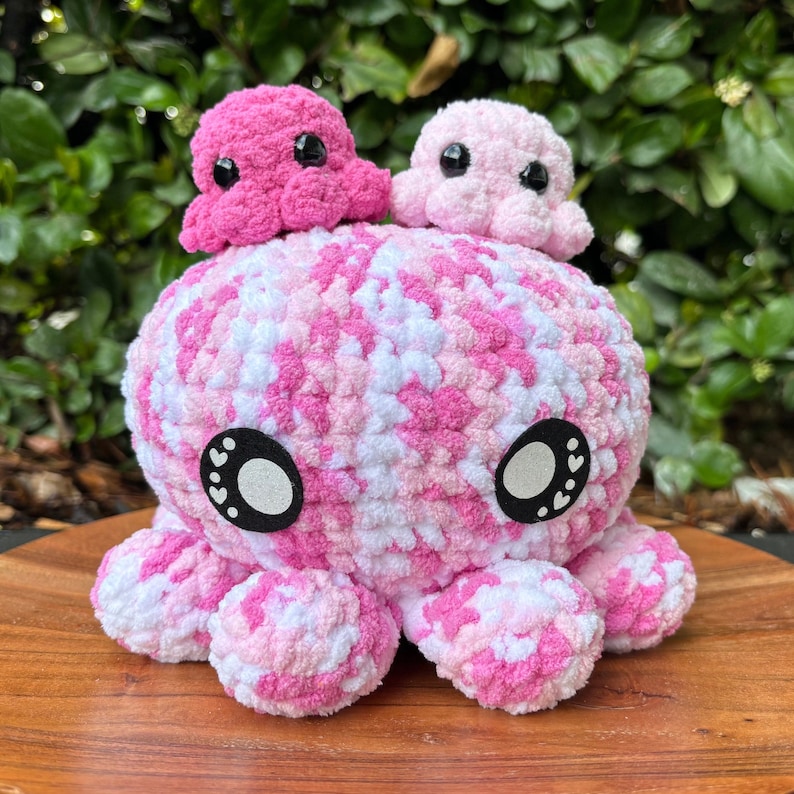 Valentines Day Mama Octopus and Her Babies, Mommy and Me Set, All From ...