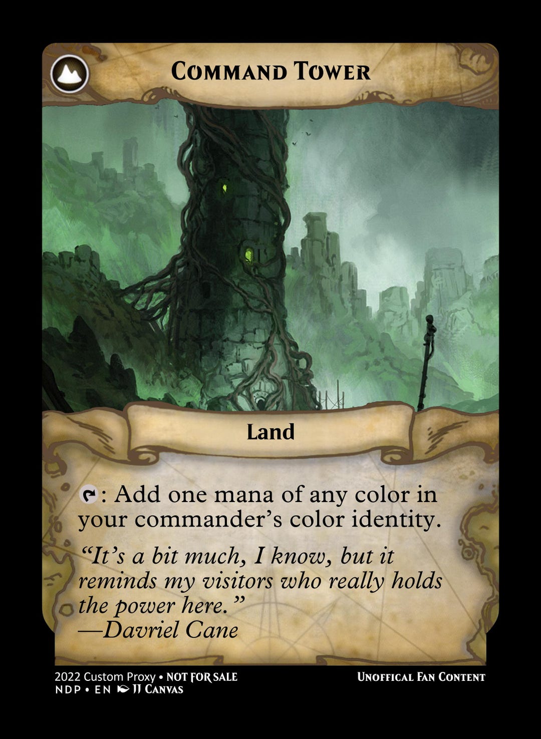 Command Tower Ixalan Map Border Proxy - Etsy