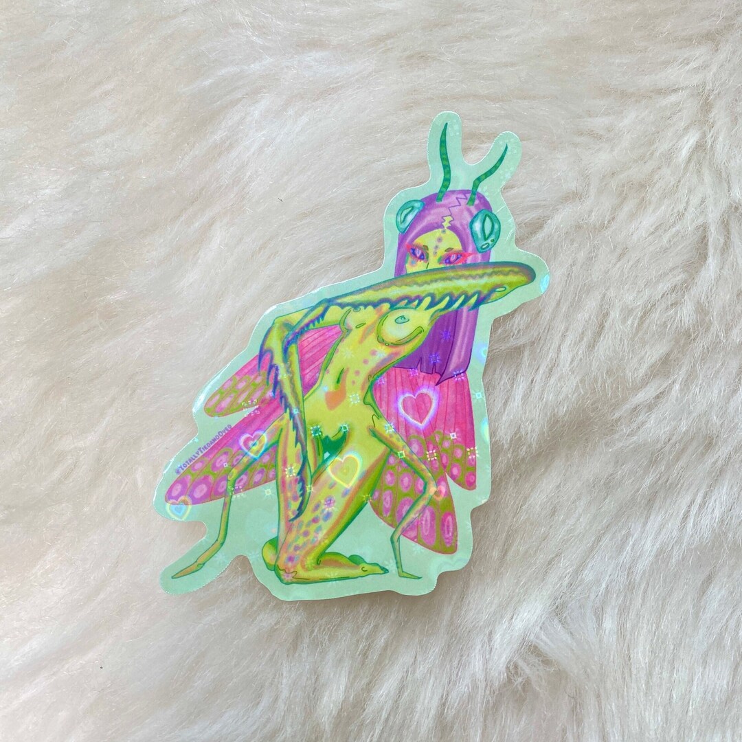 Orchid Mantis Fairy Holographic Vinyl Sticker 3.5” X 4” - Etsy