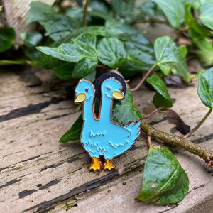 Cute Magical Two Headed Duck Enamel Pin 1.25 Inches - Etsy
