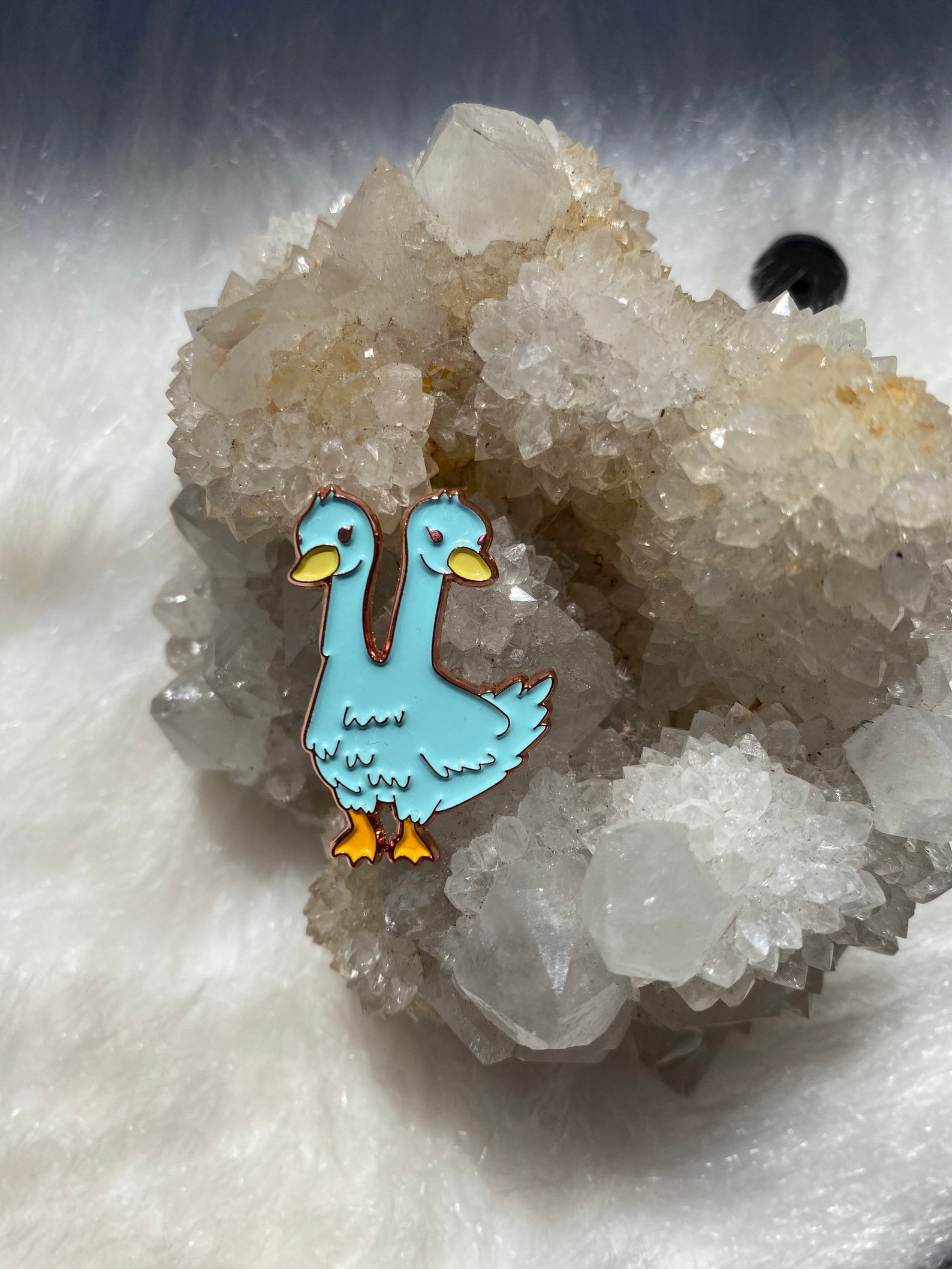 Cute Magical Two Headed Duck Enamel Pin 1.25 Inches - Etsy