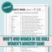 Women in the Bible Game: Christian Ministry Icebreaker (printable PDF ...