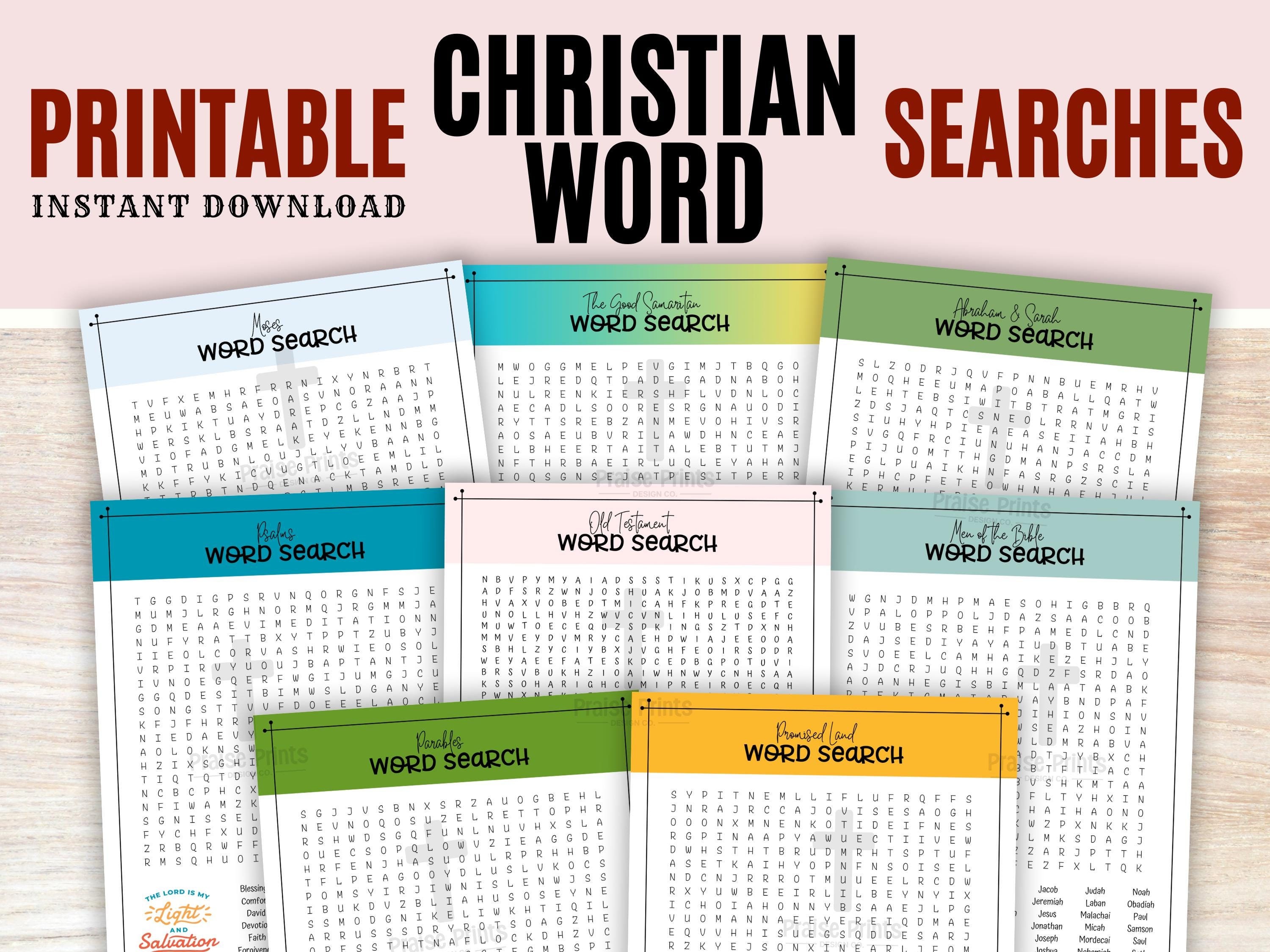 Christian Word Searches Vol. I, Women's Ministry Games, Women's Retreat ...