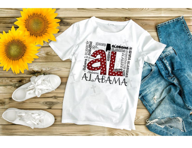 Alabama Red White Polka Dot PNG, Sublimation Design, Alabama Sign ...