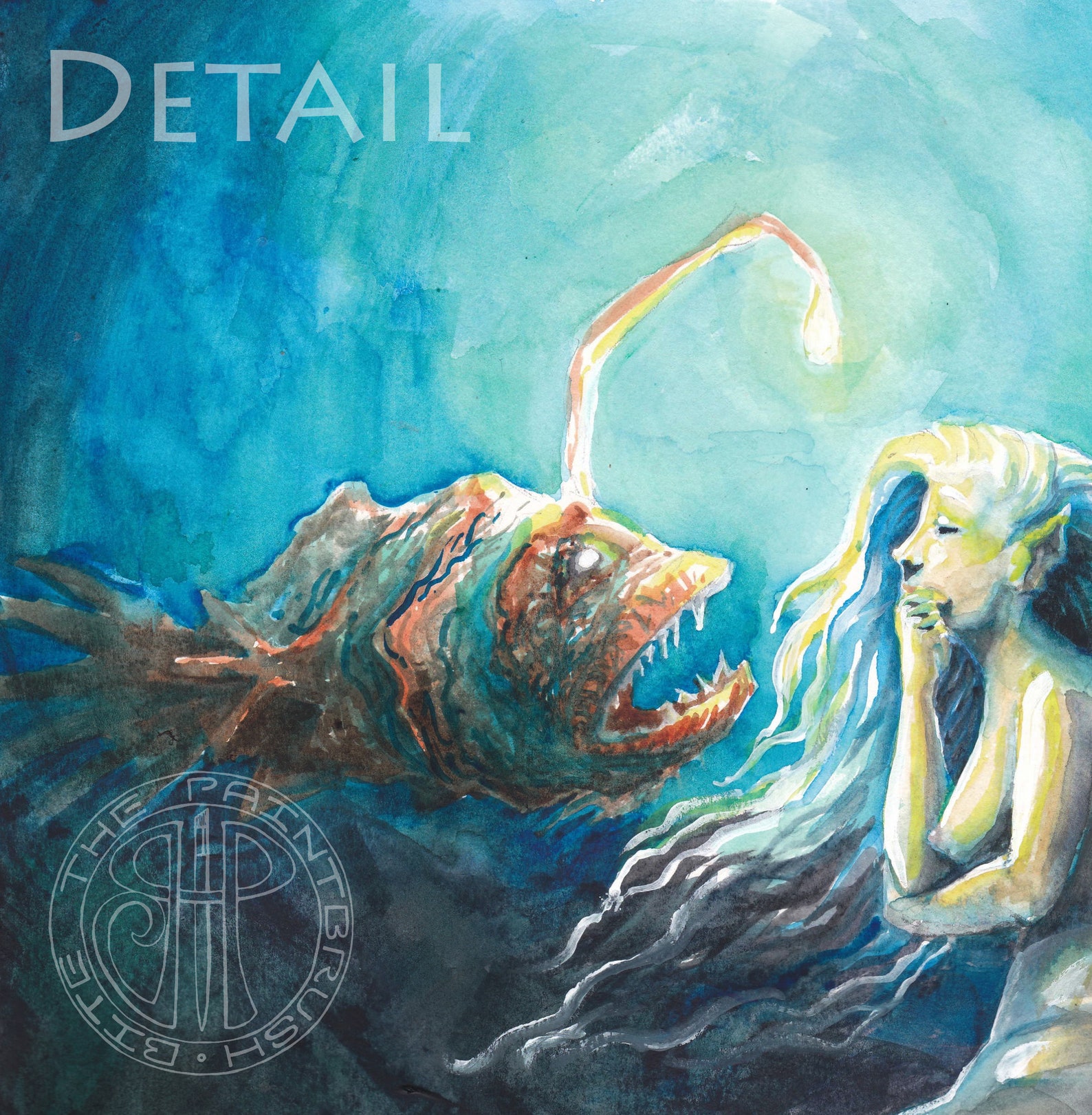 Deep Contemplation Mermaid Deep Sea Ugly Angler Fish - Etsy