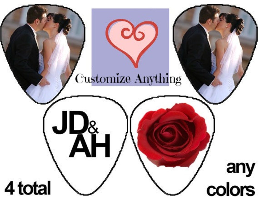 Personalized Guitar Pick Items With Pictures and Design of Your Choice ...