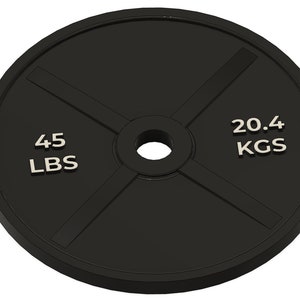 45lbs Weight Plate STL File for CNC Printing - Etsy