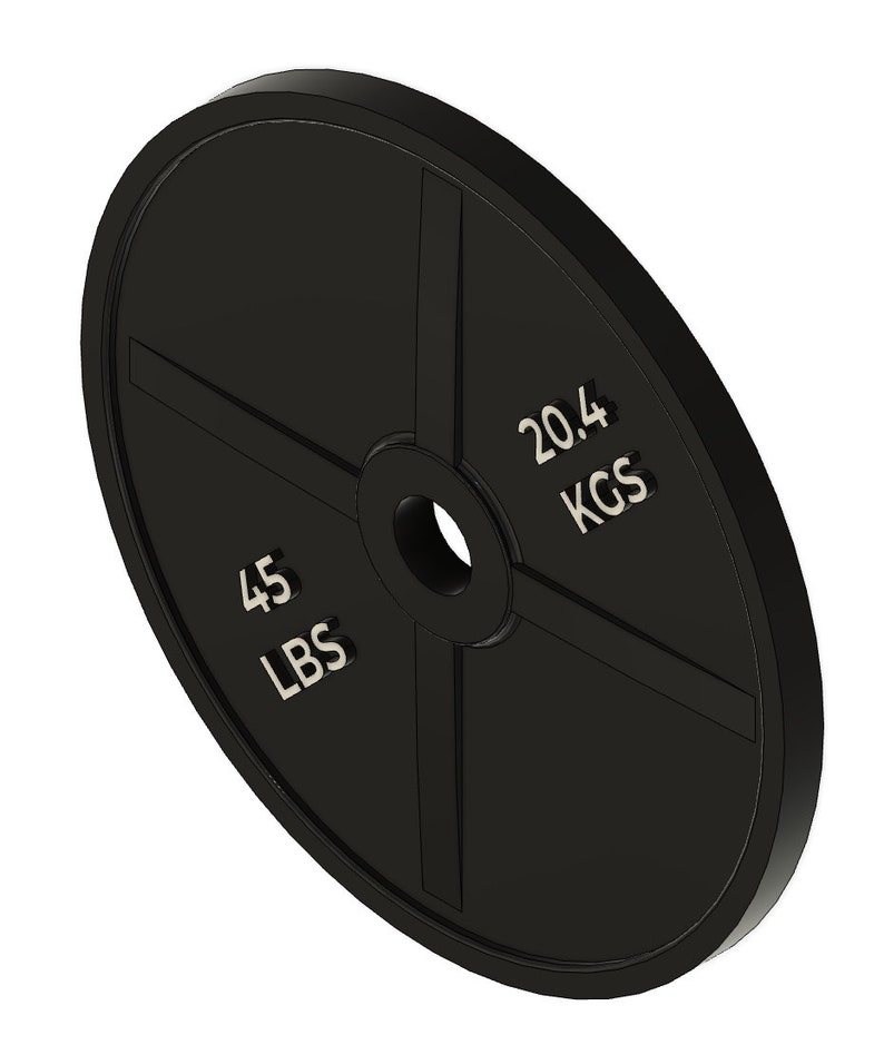 45lbs Weight Plate STL File for CNC Printing - Etsy