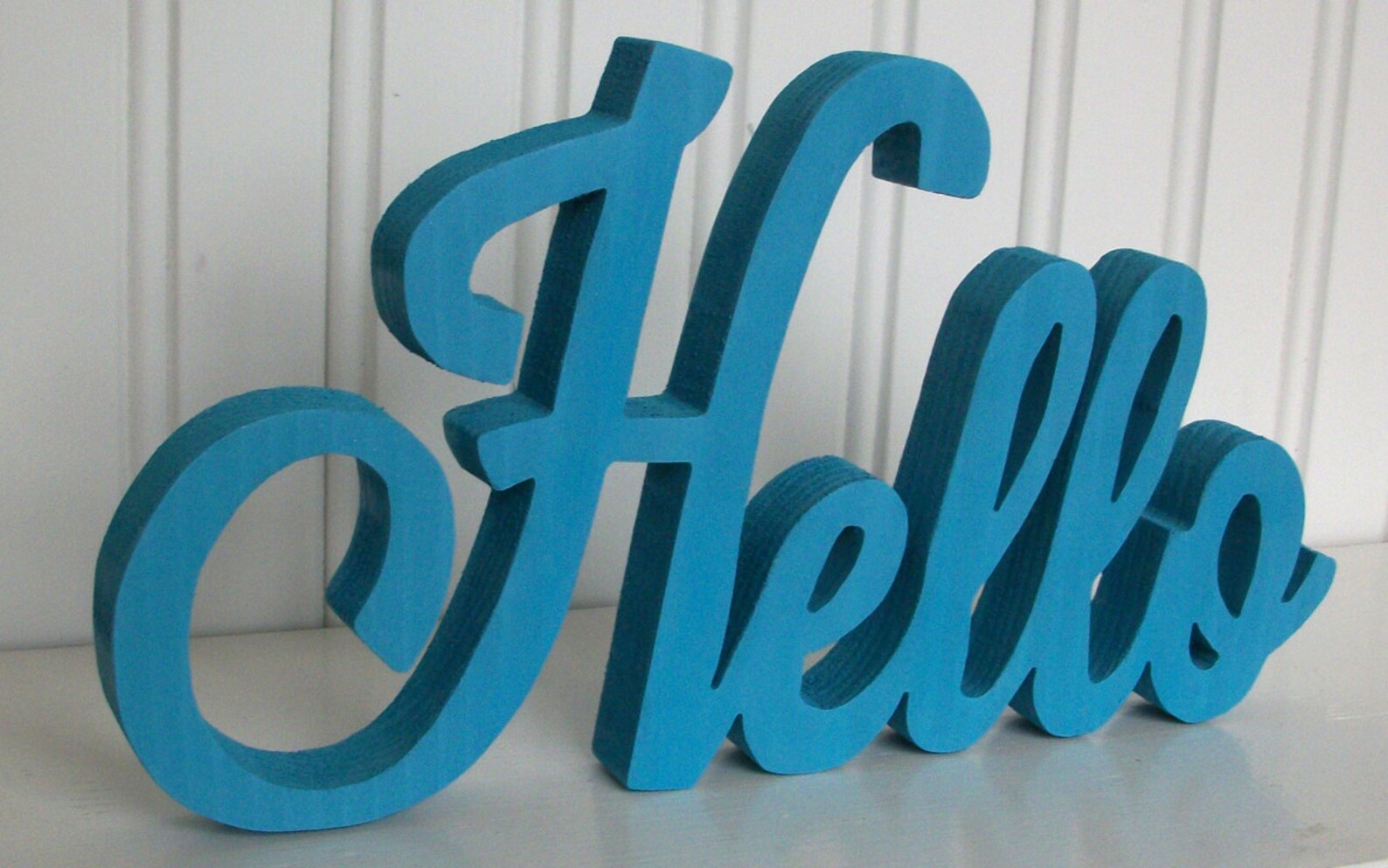 HELLO Wood Word Sign Handmade Wood Sign Painted | Etsy