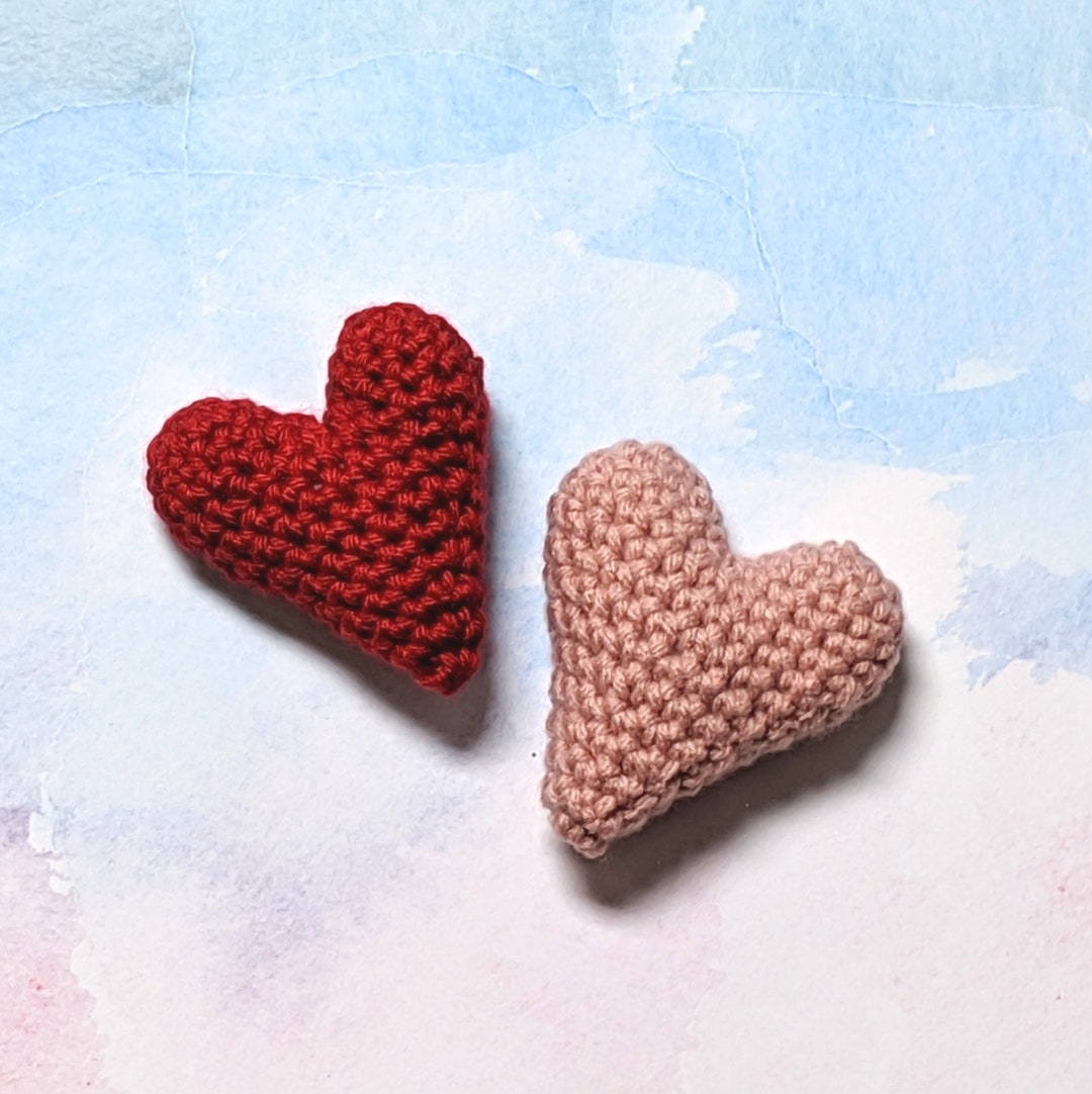 Small Heart Plushes, Stuffed Hearts, Amigurumi Hearts - Etsy
