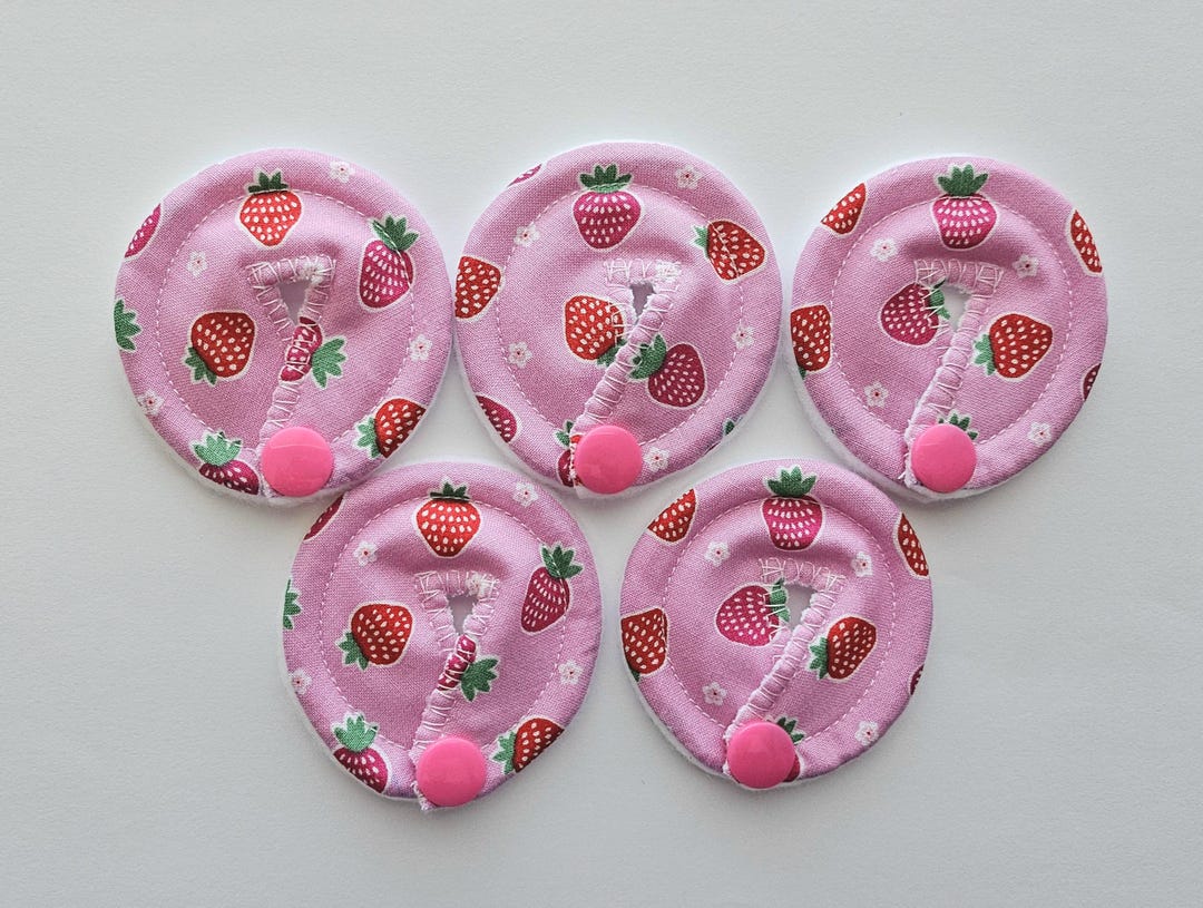 Strawberries G-tube Covers | Gtube Pads | Feeding Tube Pads | Mic-key ...