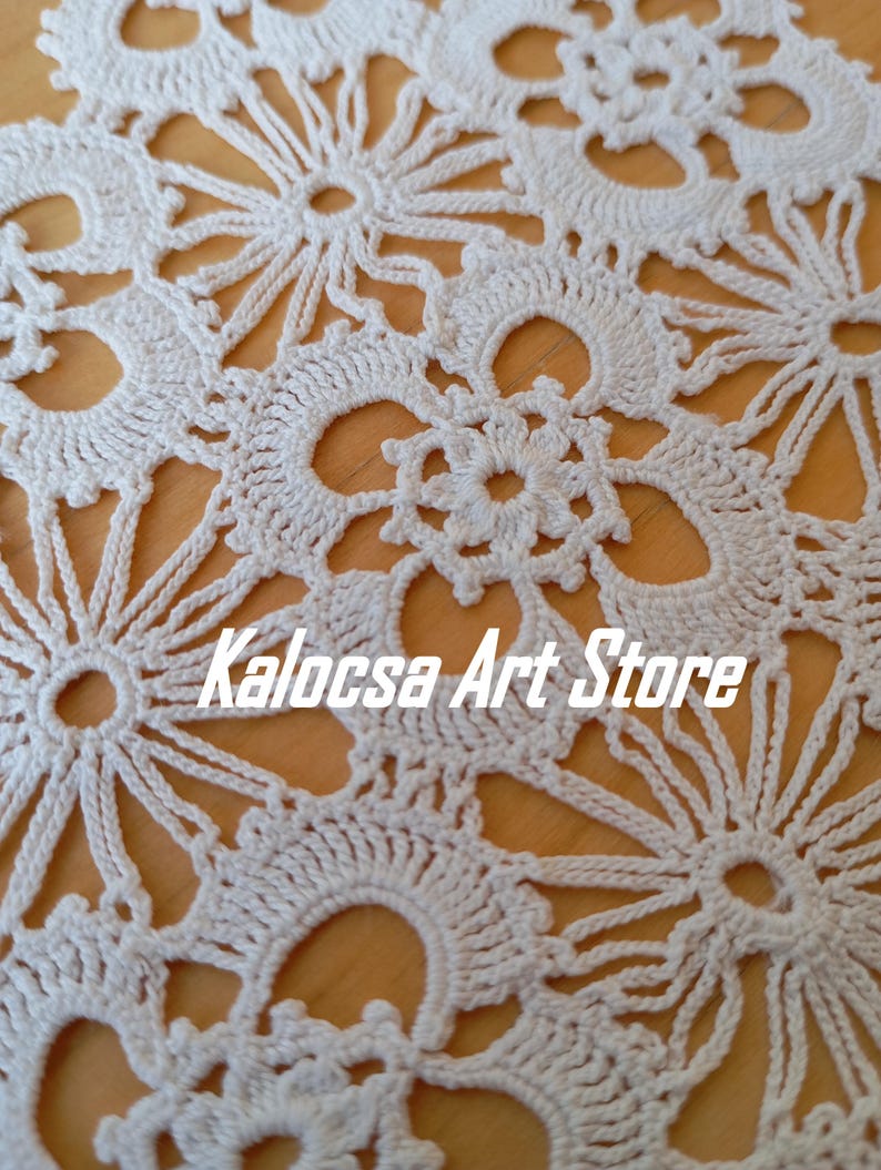 Handmade Vintage Crochet Doily – 13 X 13 Cm (5.1 X 5.1 Inches) Square ...