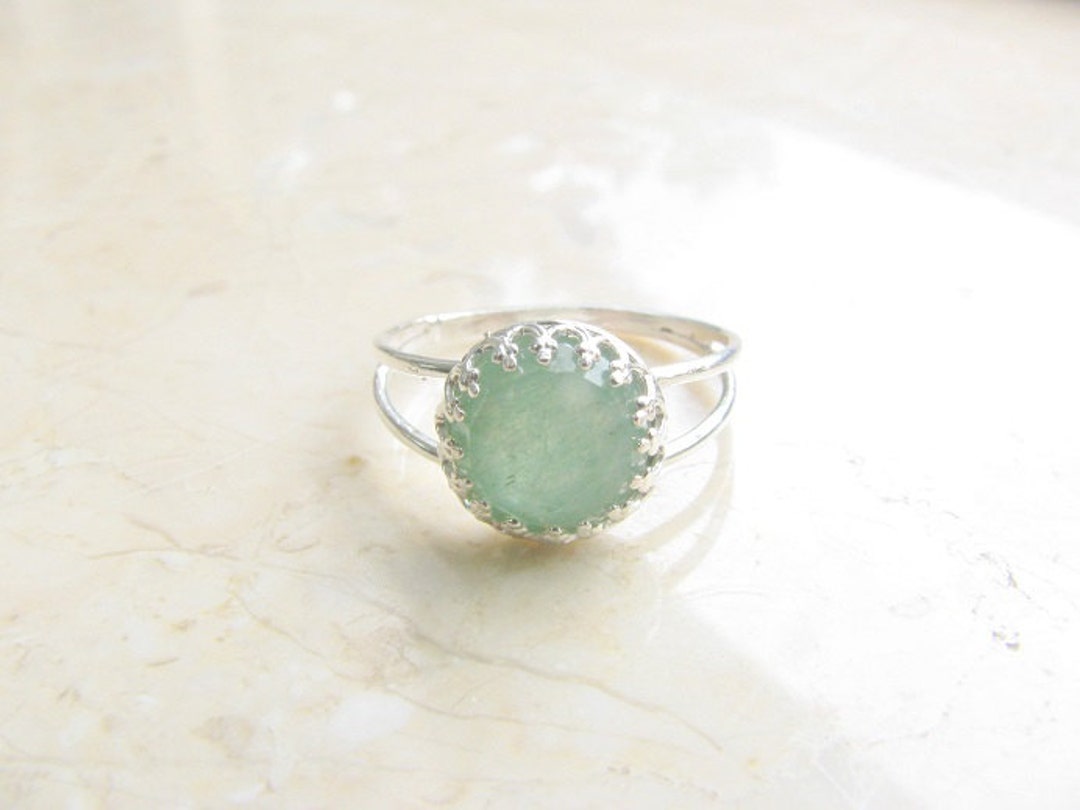 Jade Ring Silver, Silver Jade Ring Jewelry, Jade Gold Jewelry, Jade ...