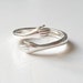 Sterling Silver Hug Ring- Silver Love Hugging Ring - Hugging Hands ...