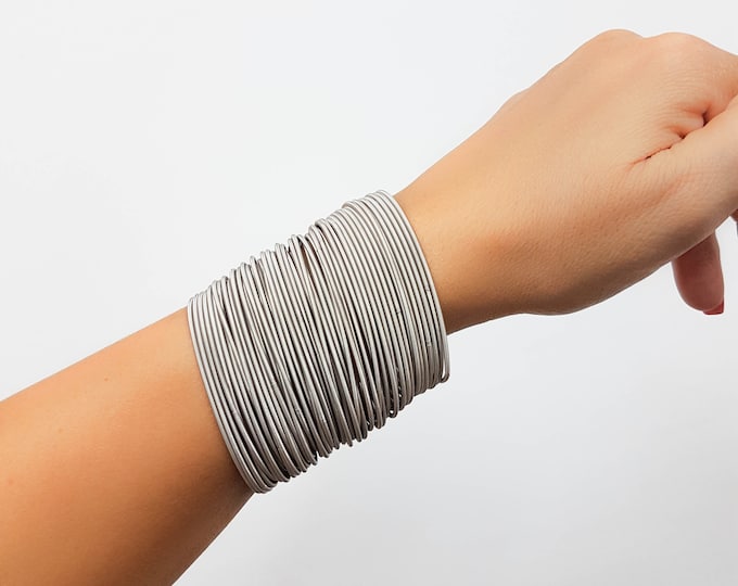 Black Guitar String Bracelet, Guitar String Bracelet, Black Guitar ...