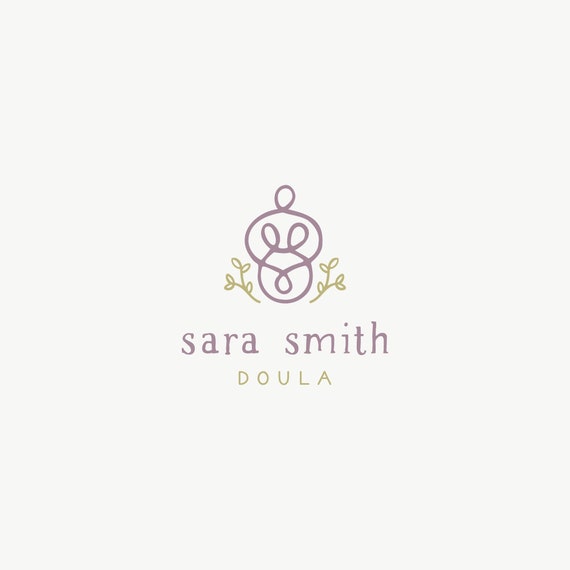Doula logo design premade baby family birth pregnancy | Etsy