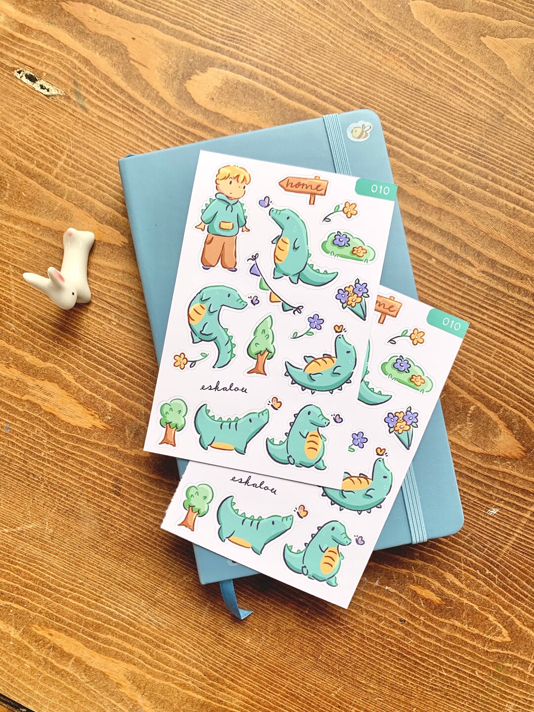 Adorable Kawaii Crocodile Sticker Sheet Fun and Colorful Designs for ...