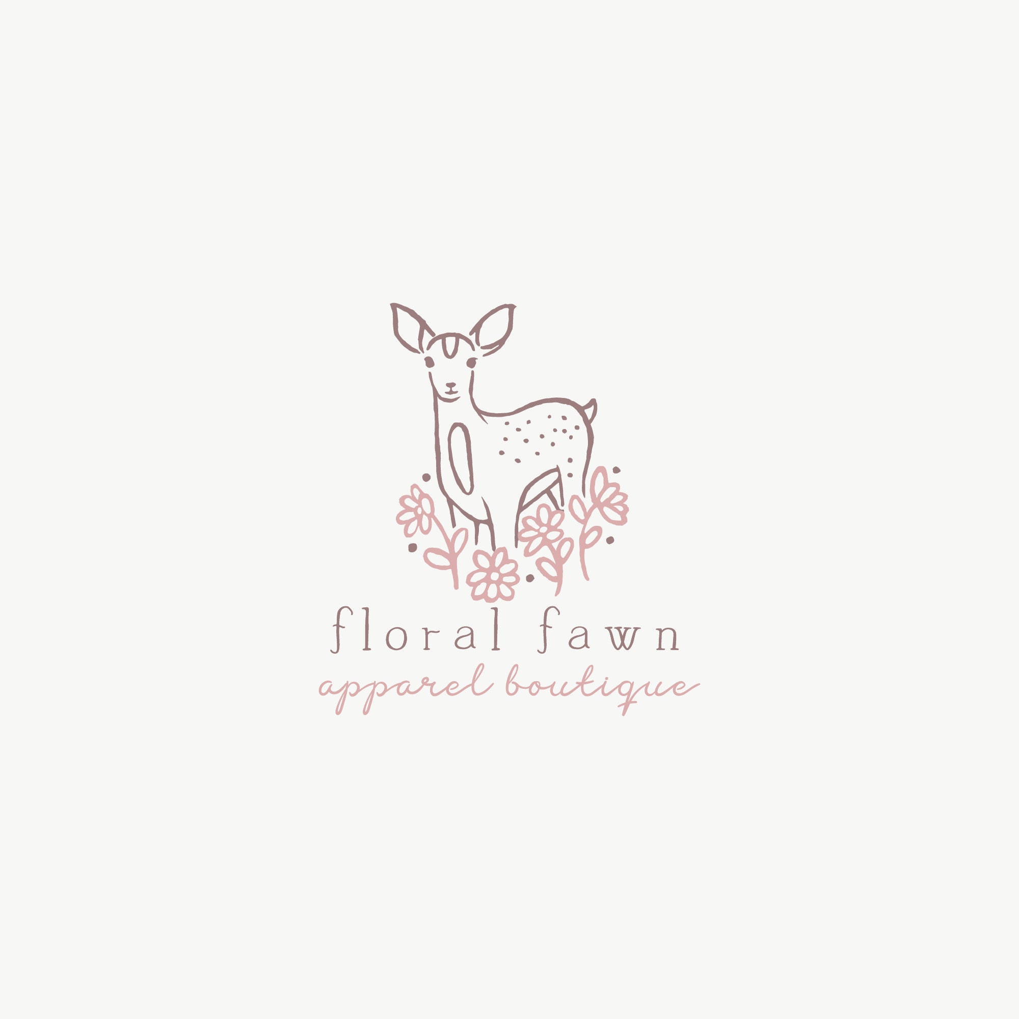 Paper & Party Supplies Stationery Paper Fawn logo design brand design ...