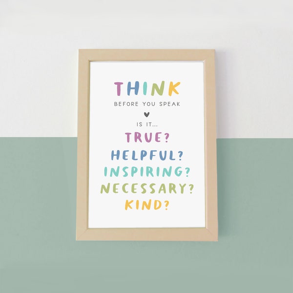 Before You Speak - Etsy