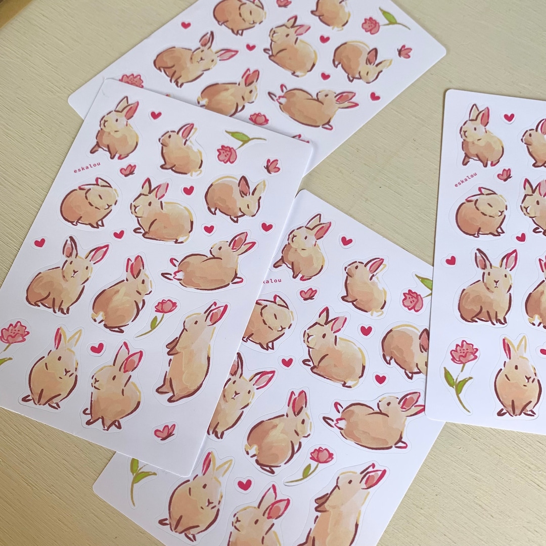 Whimsical Cottage Core Duck Sticker Sheet Adorable Nature-inspired ...