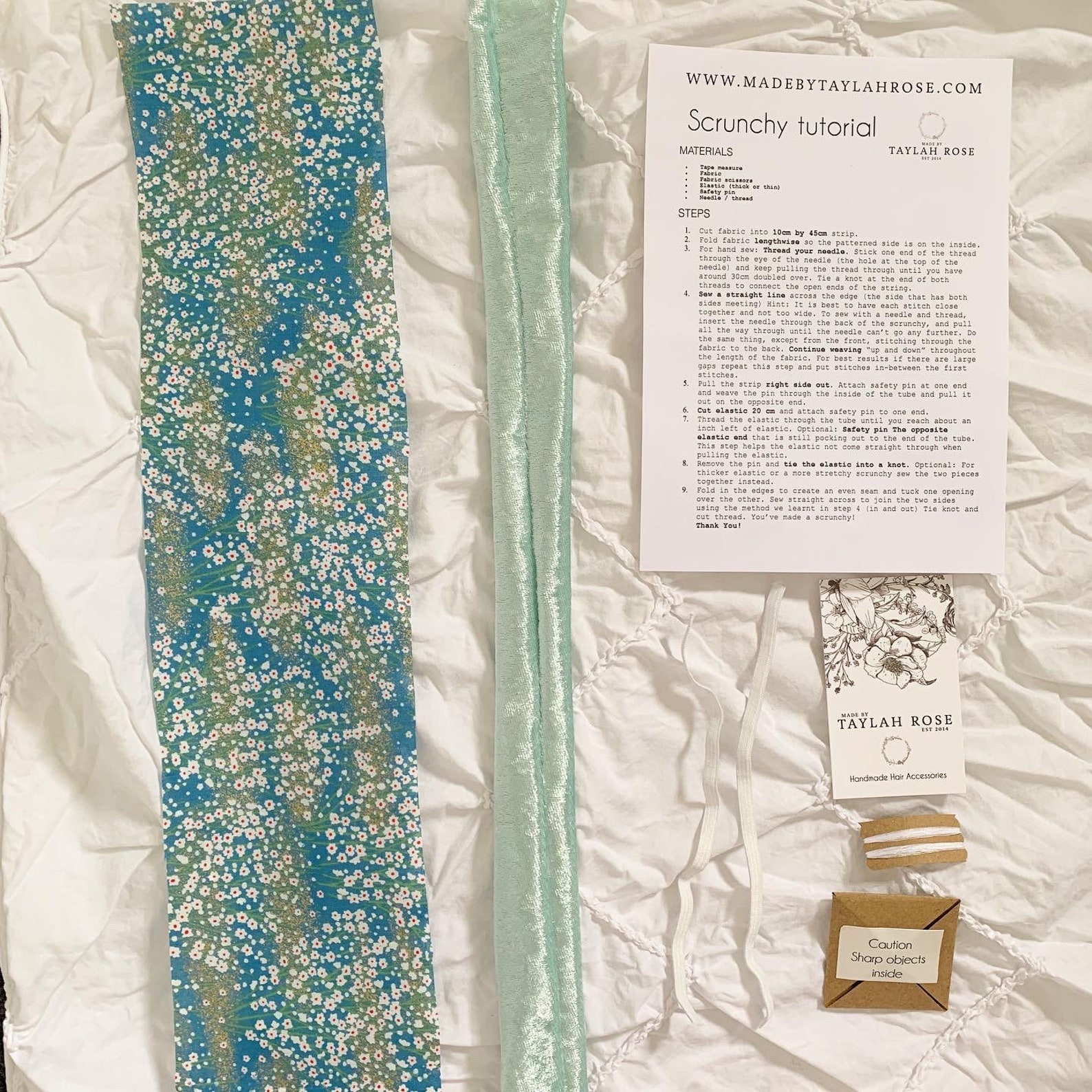 DIY Scrunchie Kits Makes TWO Scrunchies per Pack at Home - Etsy