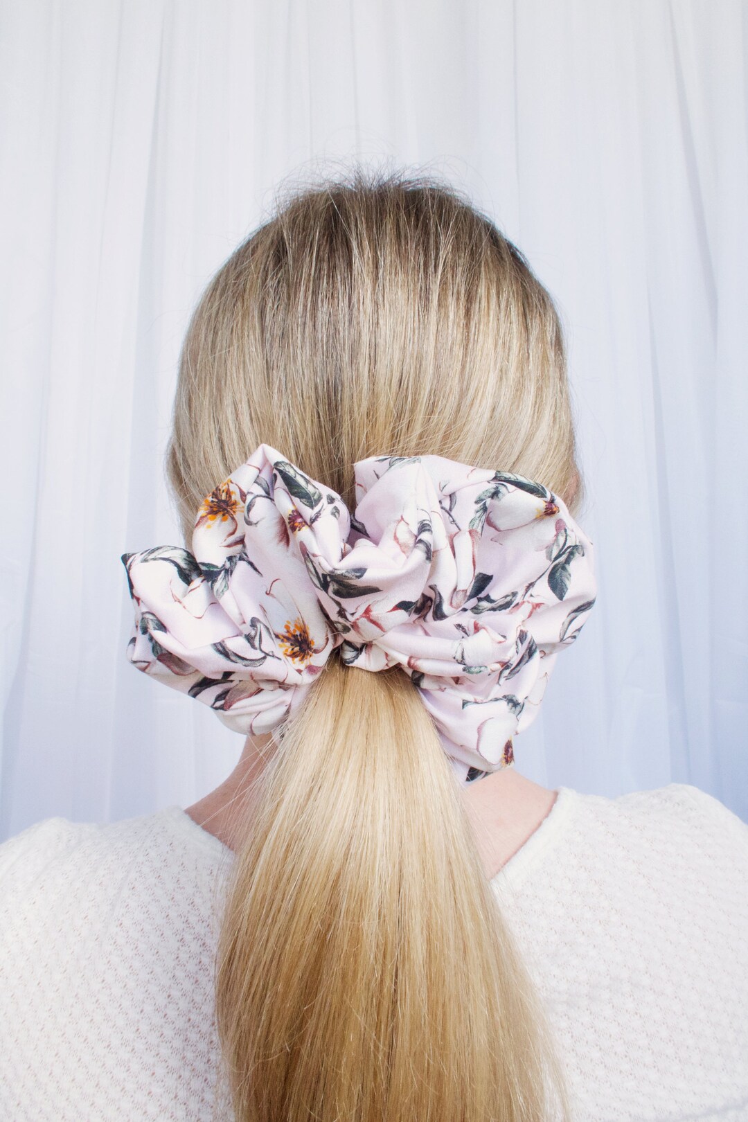 XL Audrey Scrunchie WIDE ELASTIC, Large, Oversized, Giant, Jumbo, 90s ...