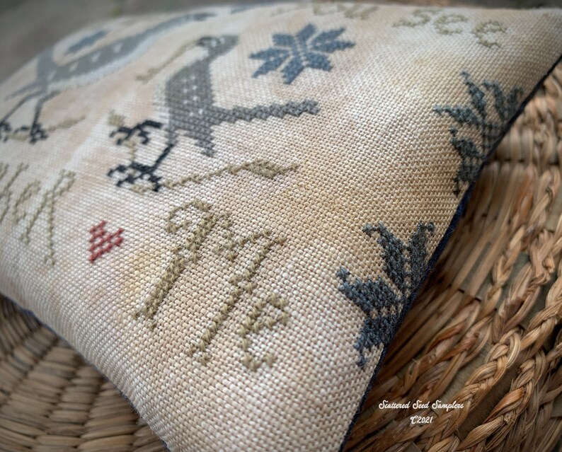 Mockingbird's Message ~ Pinkeep Pattern From Scattered Seed Samplers ...