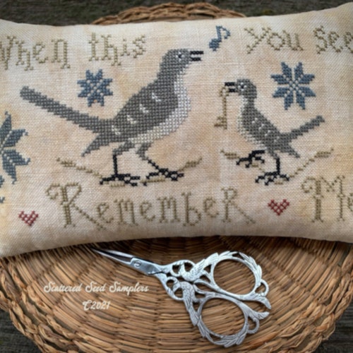 Mockingbird's Message Pinkeep Pattern From Scattered - Etsy