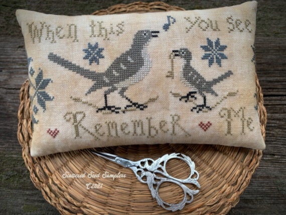 Mockingbird's Message Pinkeep Pattern From Scattered - Etsy