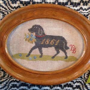 Faithful Friend ~ Tool Tray ~ Cross Stitch Mother's Day Black Dog ...