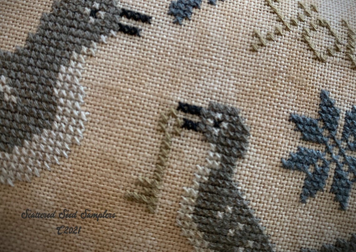 Mockingbird's Message ~ Pinkeep Pattern From Scattered Seed Samplers ...