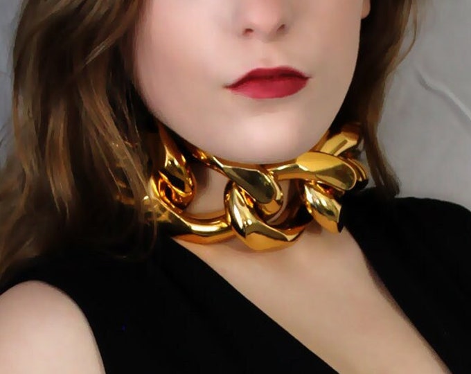 Massive Acrylic Link Chain Necklace moschino Style - Etsy