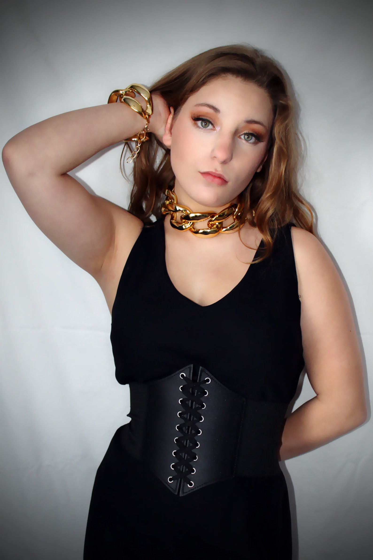 Ultra Chunky Gold Acrylic Chain Bracelet - Etsy