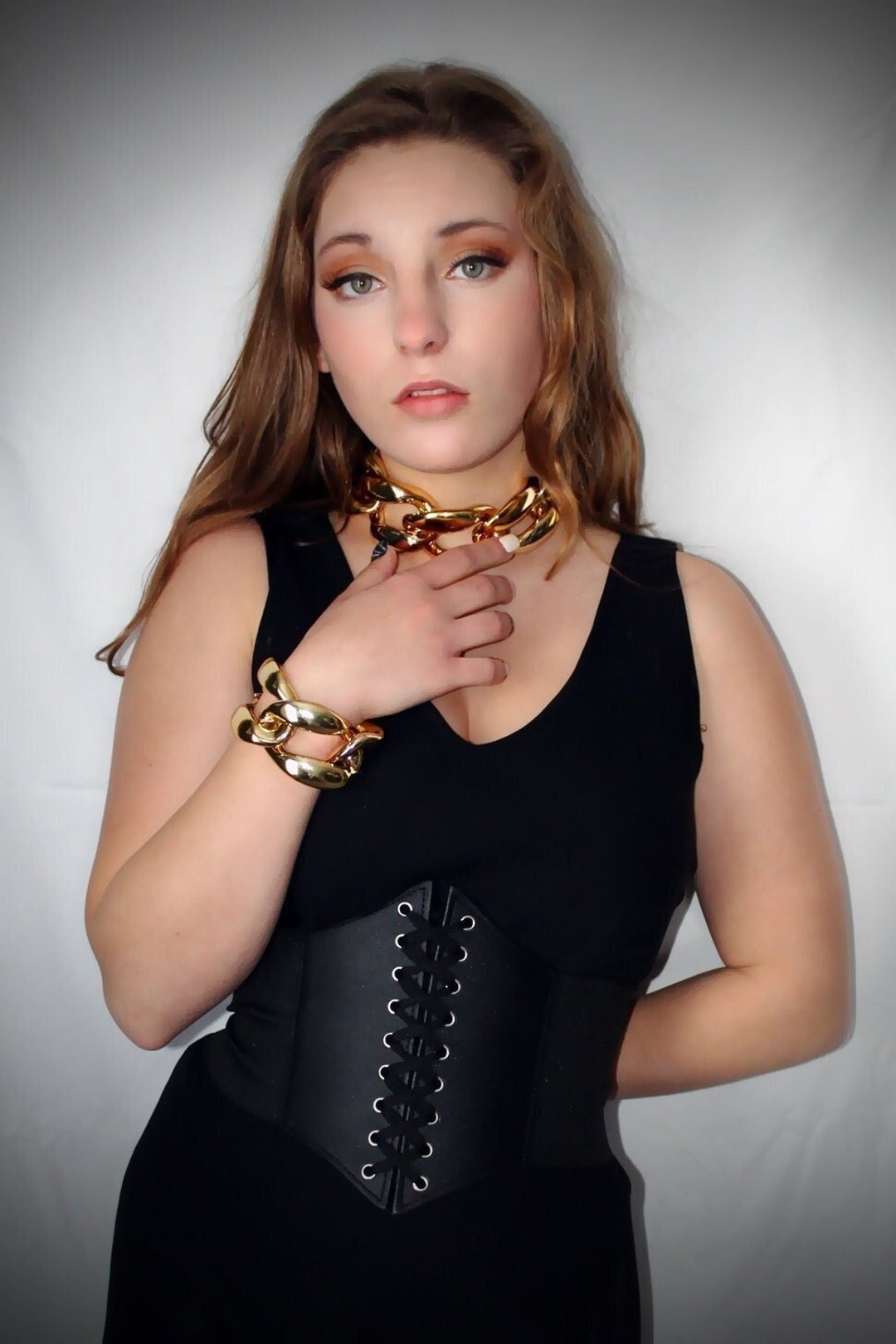 Ultra Chunky Gold Acrylic Chain Bracelet- Gift for Her - Etsy