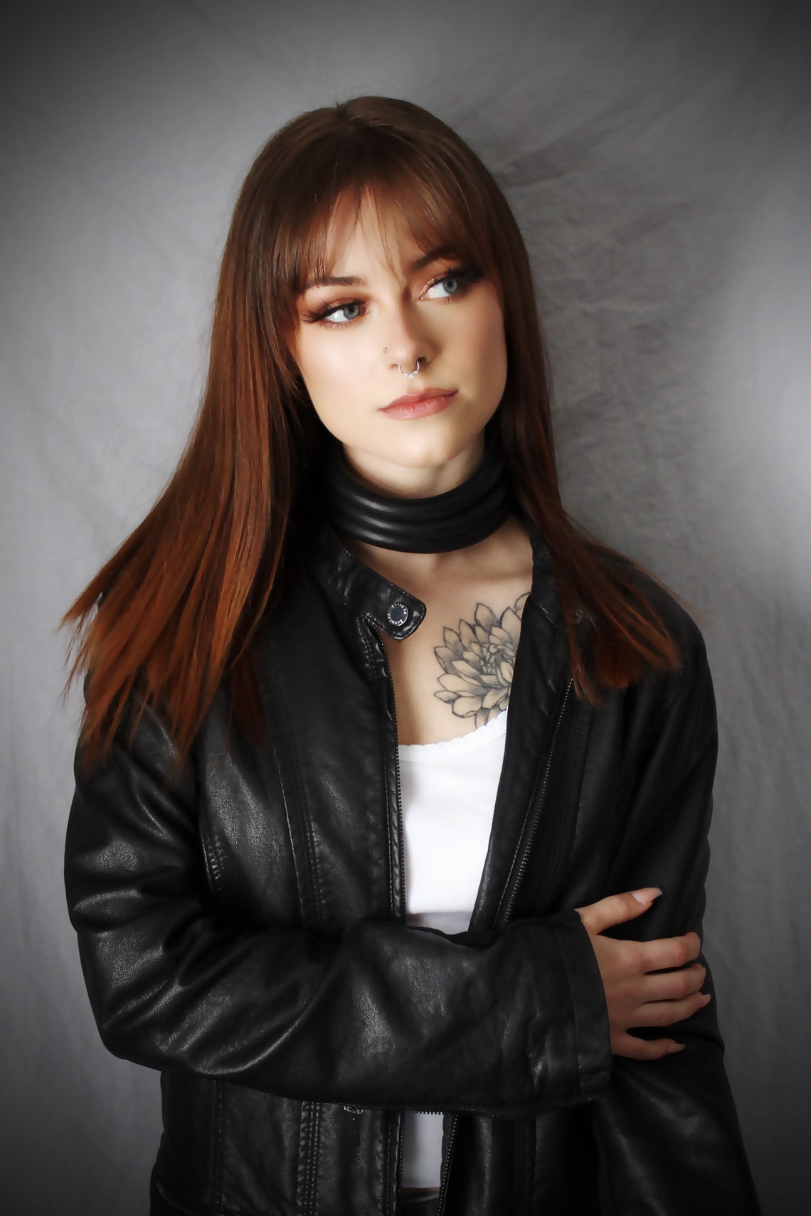 Three Strand Rubber Choker Necklace - Etsy