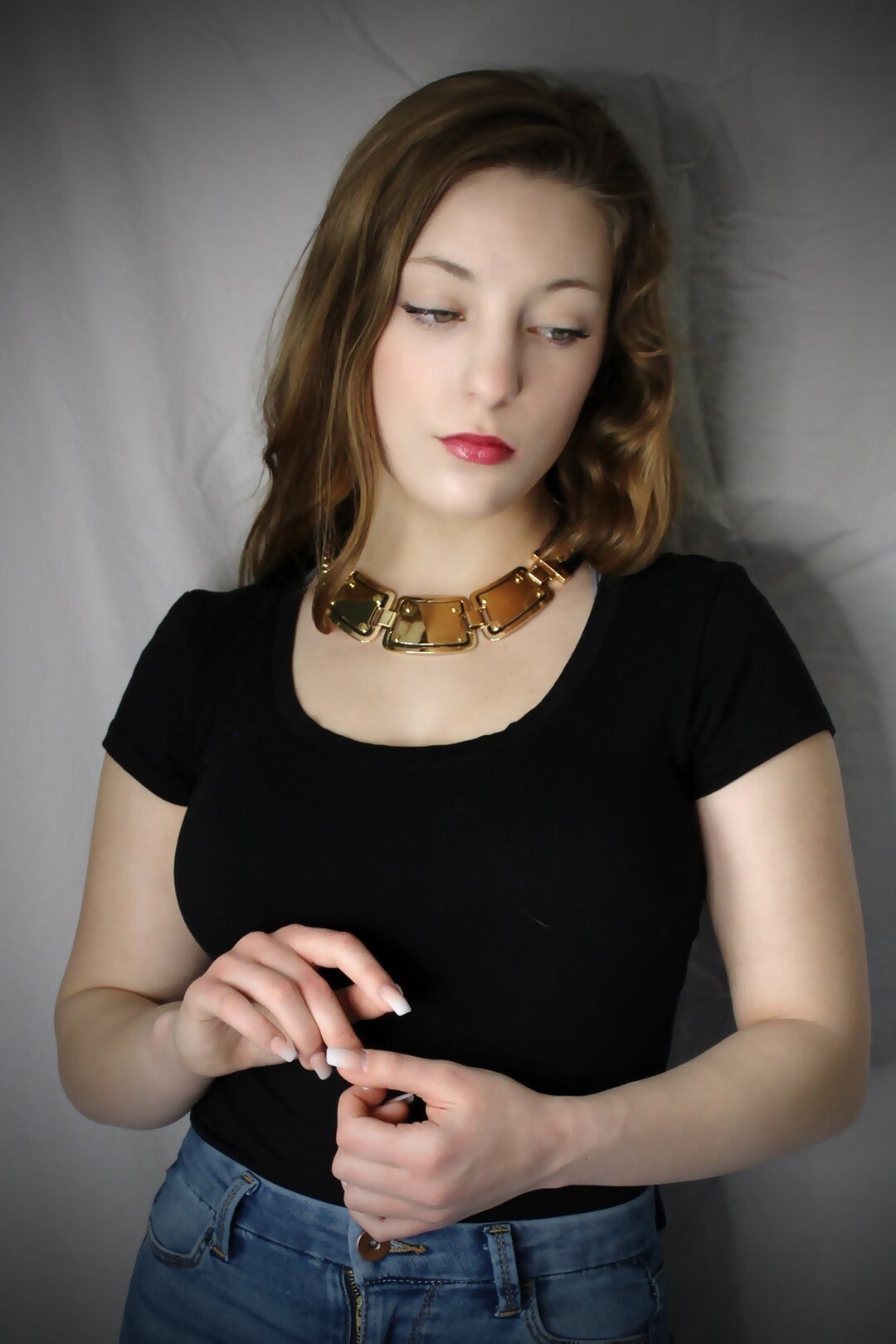 Vintage BCBG Max Azria Collar Necklace - Etsy